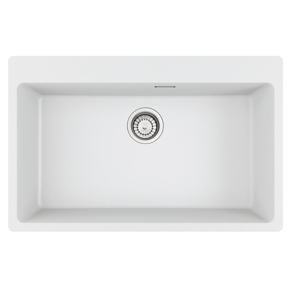 MRG 610-73 FTL LAVELLO 1 VASCA 80cm FRAGRANITE BIANCO Lavelli