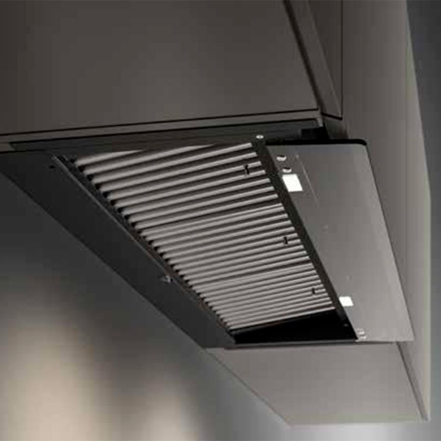 CAPPA VIRGOLA NO DROP 75cm 800 m³/h NERO OPACO Cappe