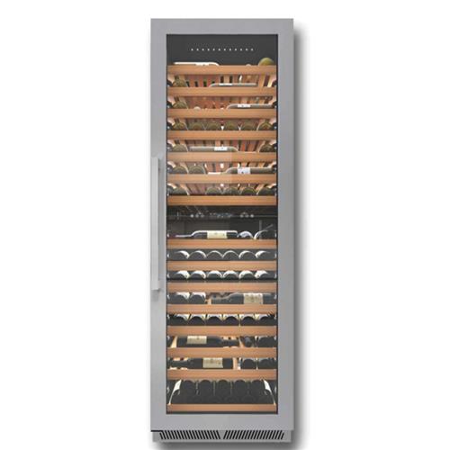 CANTINA VINI 2 TEMPERATURE 165 BOTTIGLIE CLASSE G PORTA A VETRO CON MANIGLIA INOX Cantine vini